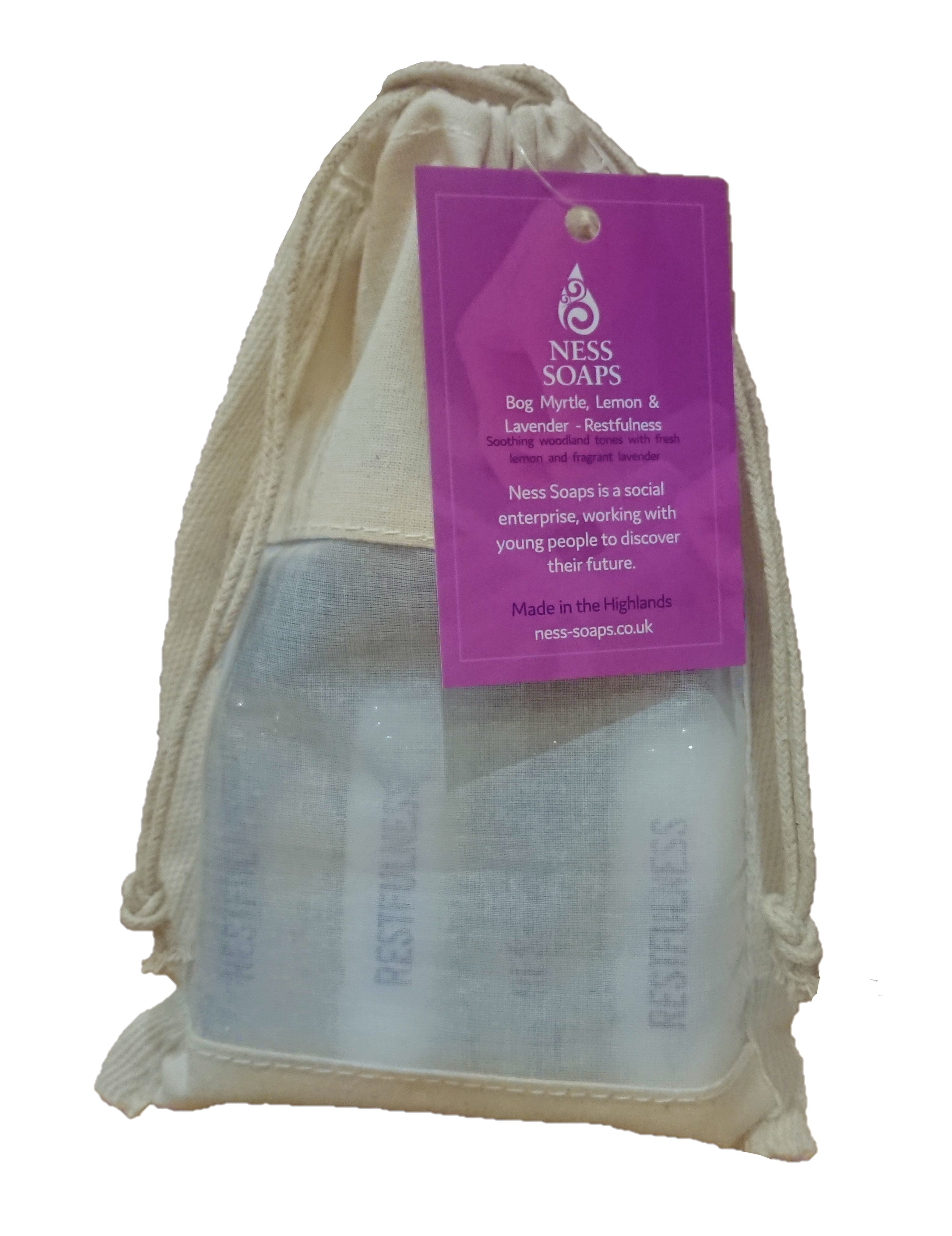 Bog Myrtle, Lemon & Lavender Travel Pack